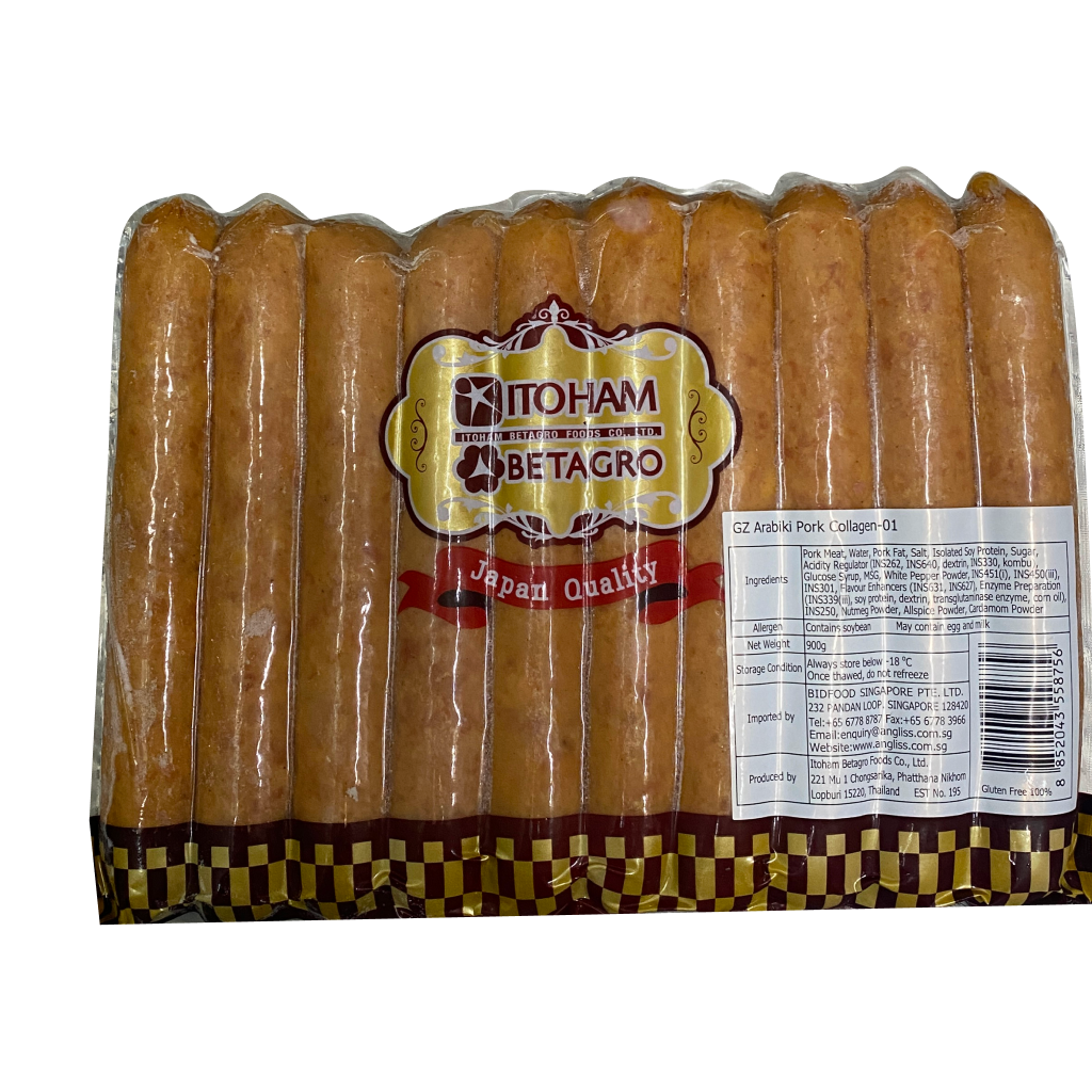 Arabiki Pork Collagen Sausages 900g